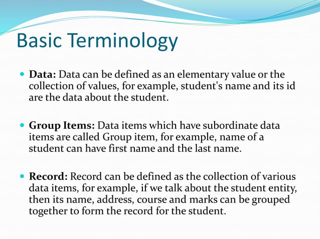 Introduction To Data Structure And Classification Pptx Databases