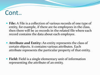 introduction to Data Structure and classification | PPTX