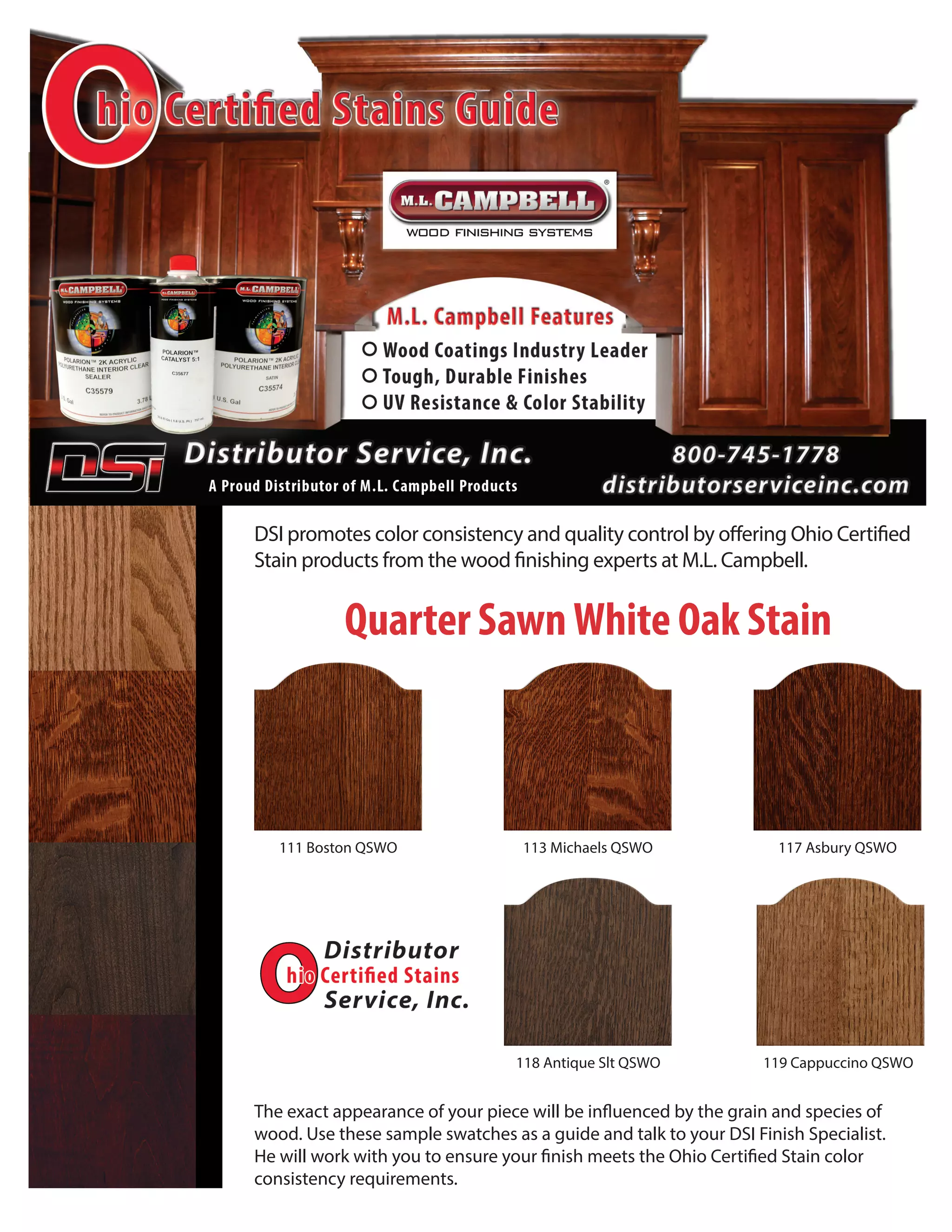 DSI Ohio Certified Stain Guide | PDF