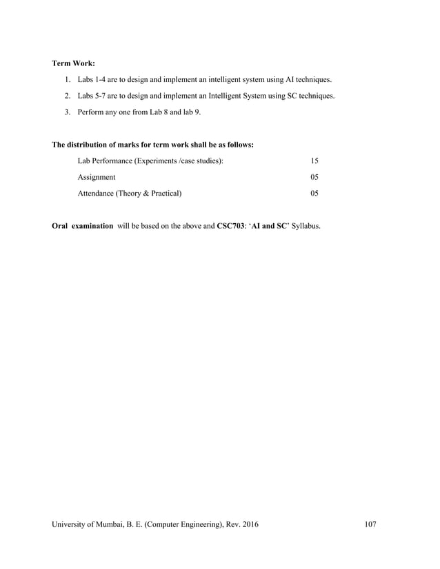 Dsip and aisc syllabus | PDF