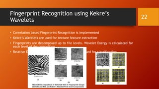 Dsip and its biometrics appln | PPT