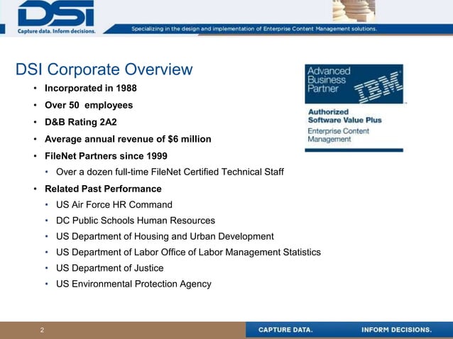 DSI Corporate Overview | PPTX | Operating Systems | Computer Software ...