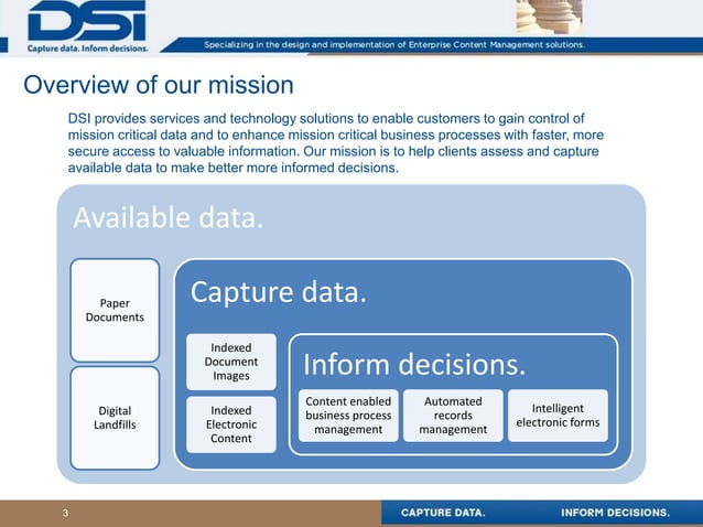 DSI Corporate Overview | PPTX | Operating Systems | Computer Software ...