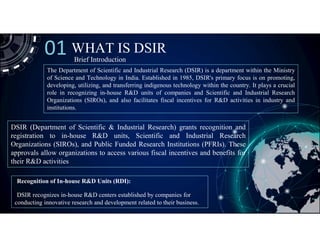 DSIR- R&D APPROVAL PROCESS & APPLICATION | PDF