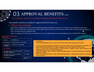 DSIR- R&D APPROVAL PROCESS & APPLICATION | PDF