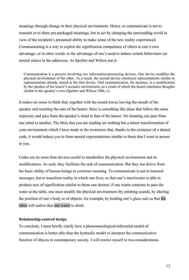 Designing communicating objects, bu Paolo Volonté | PDF