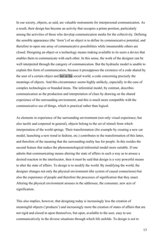 Designing communicating objects, bu Paolo Volonté | PDF