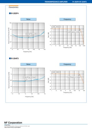 NF_ Transimpedance Amplifier Ds iv 202f4-204f3 | PDF