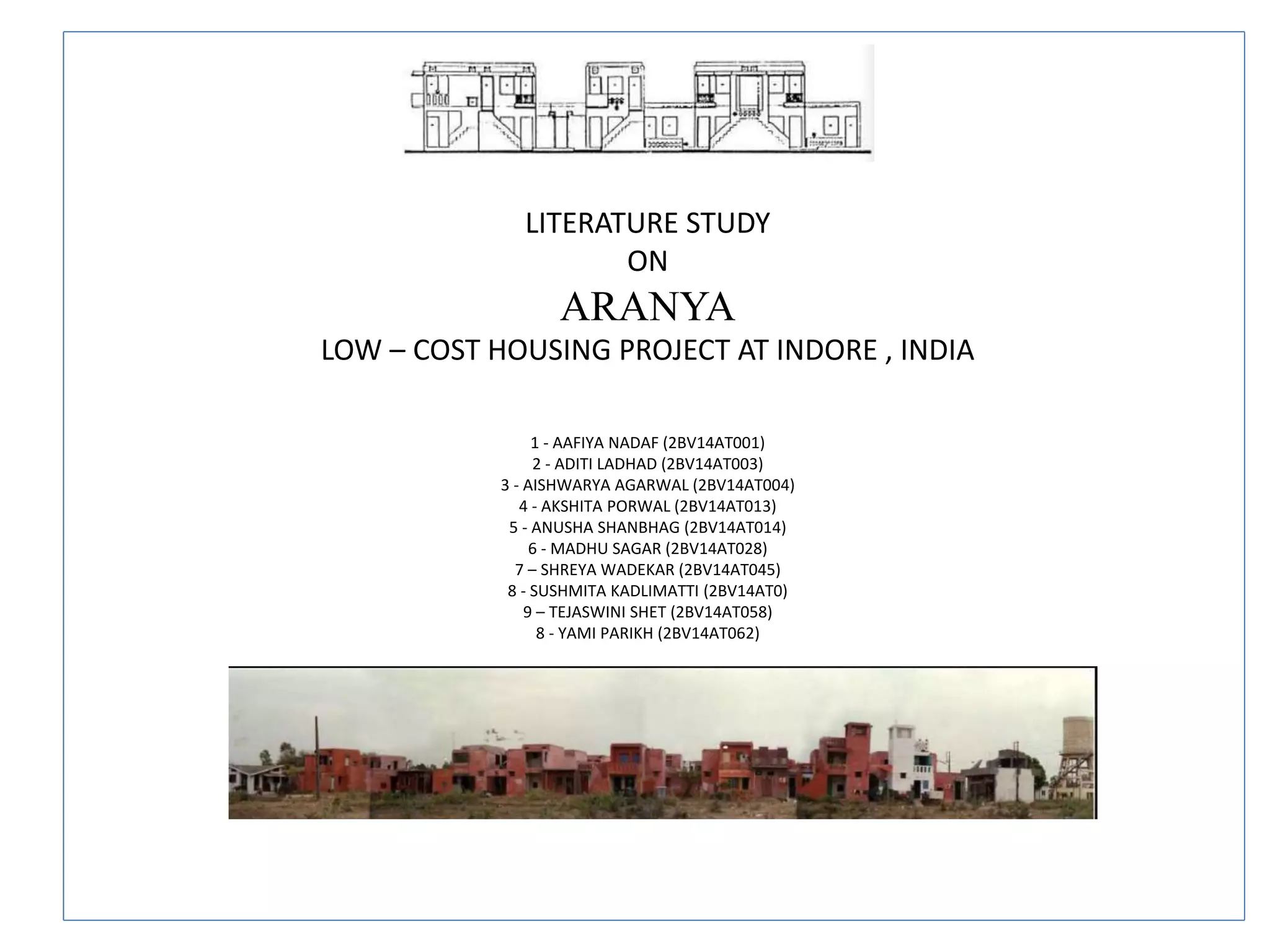 ARANYA HOUSING, INDORE | PPTX