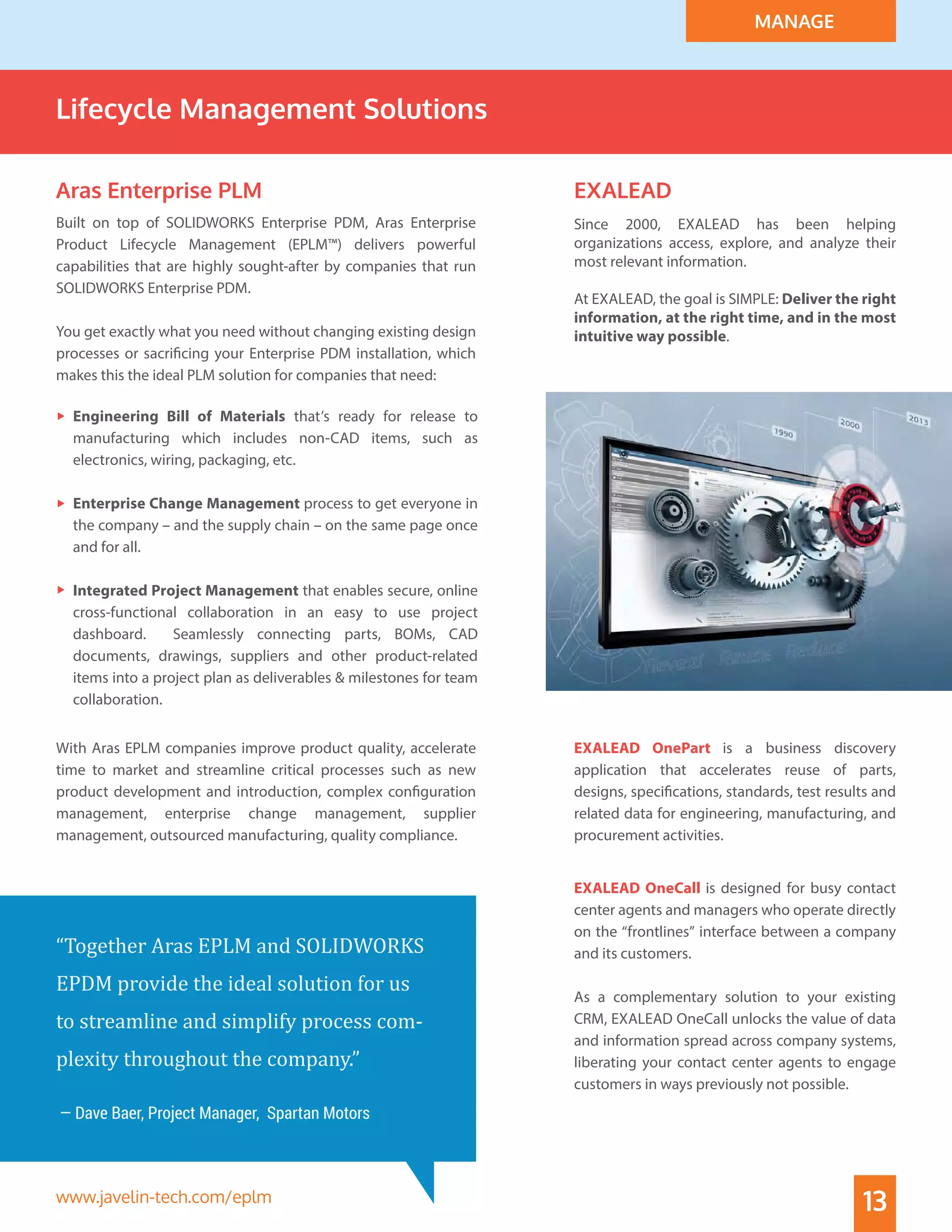 Javelin SOLIDWORKS Brochure | PDF
