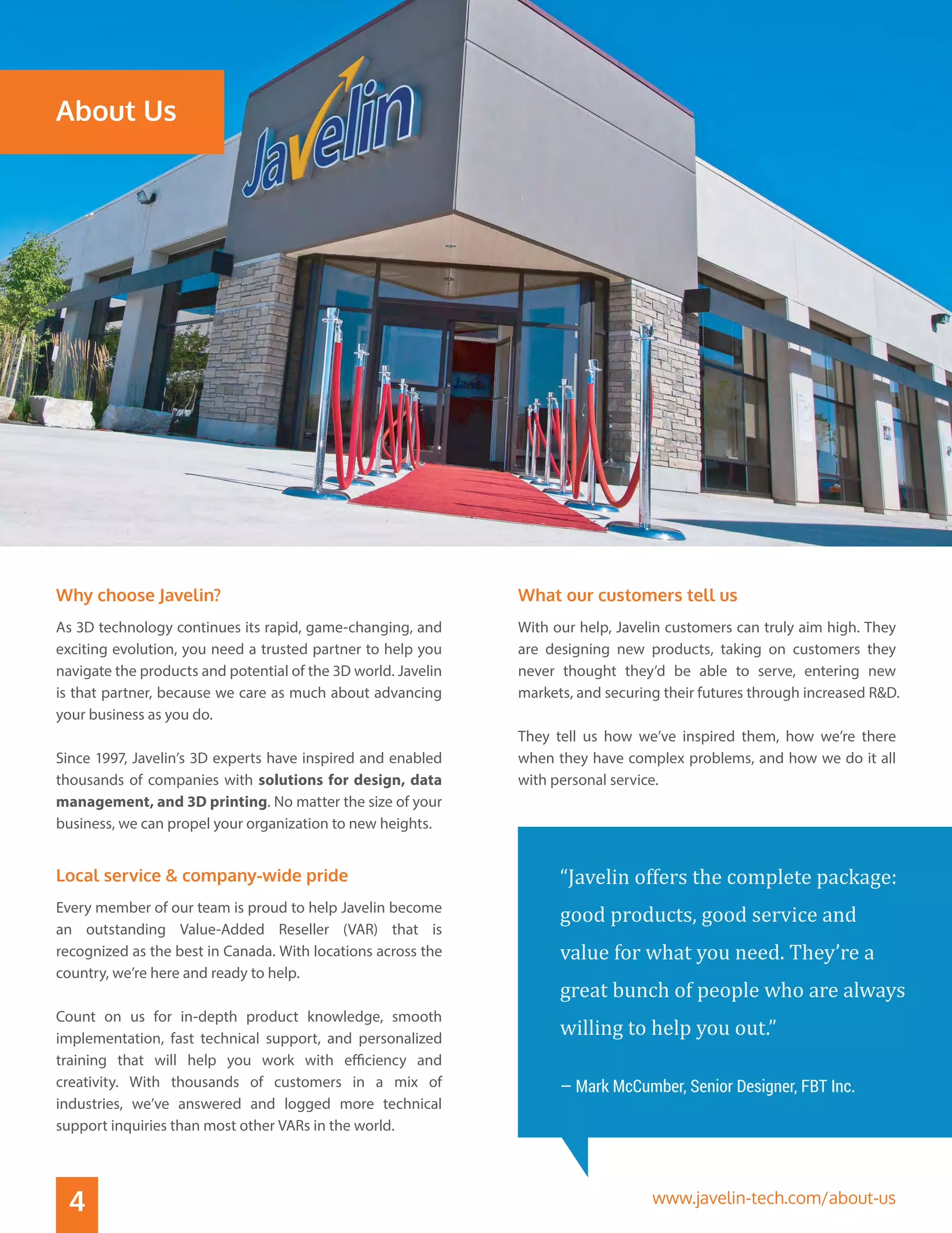 Javelin SOLIDWORKS Brochure | PDF