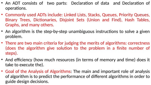 Data Structures using java notes for MCA | PPT