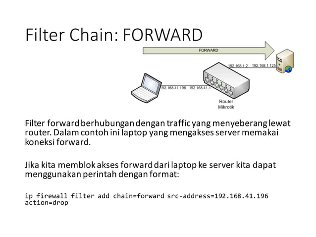 Firewall Dasar Pada Router MikroTik | PDF