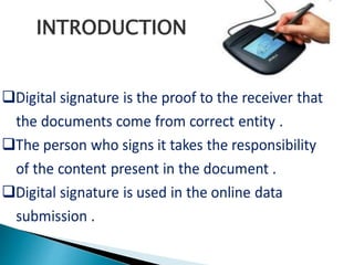 Digital signatures | PPT