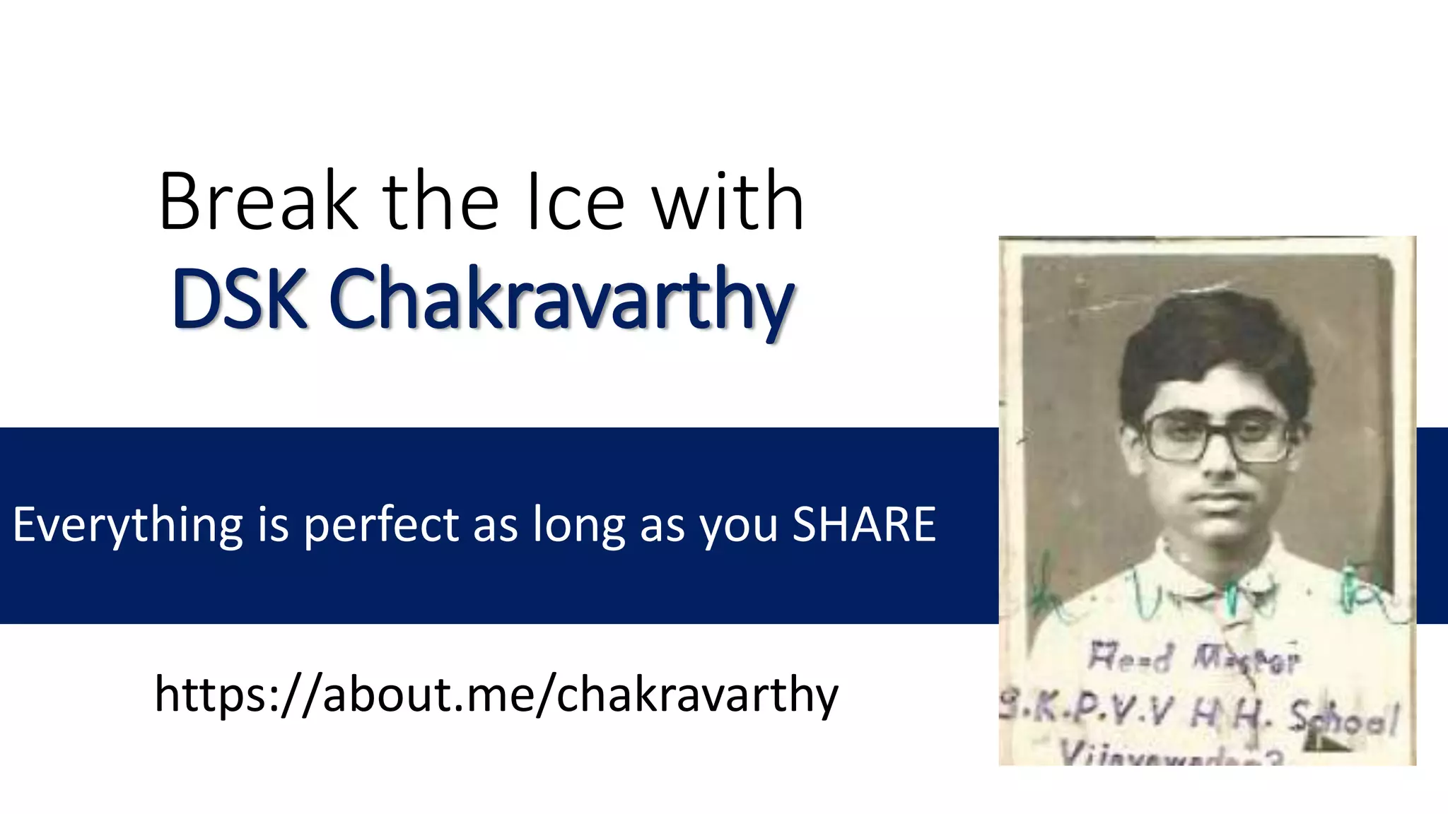 Break the ICE with DSK | PPTX