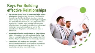 Keys to effective relationship building | PPTX | Email | Internet