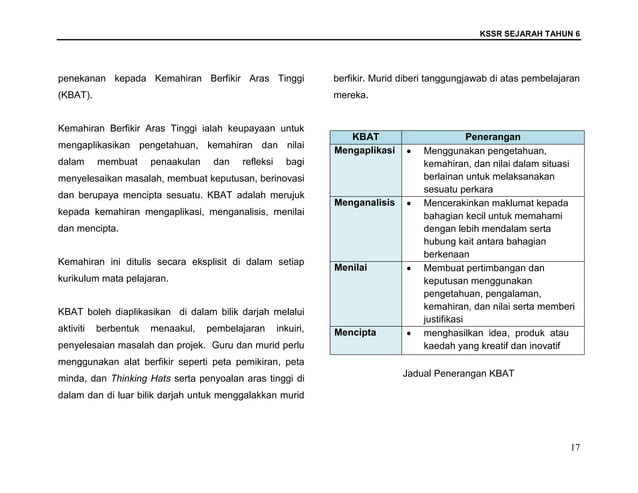 Dskp kssr-sejarah-tahun-6 | PPT