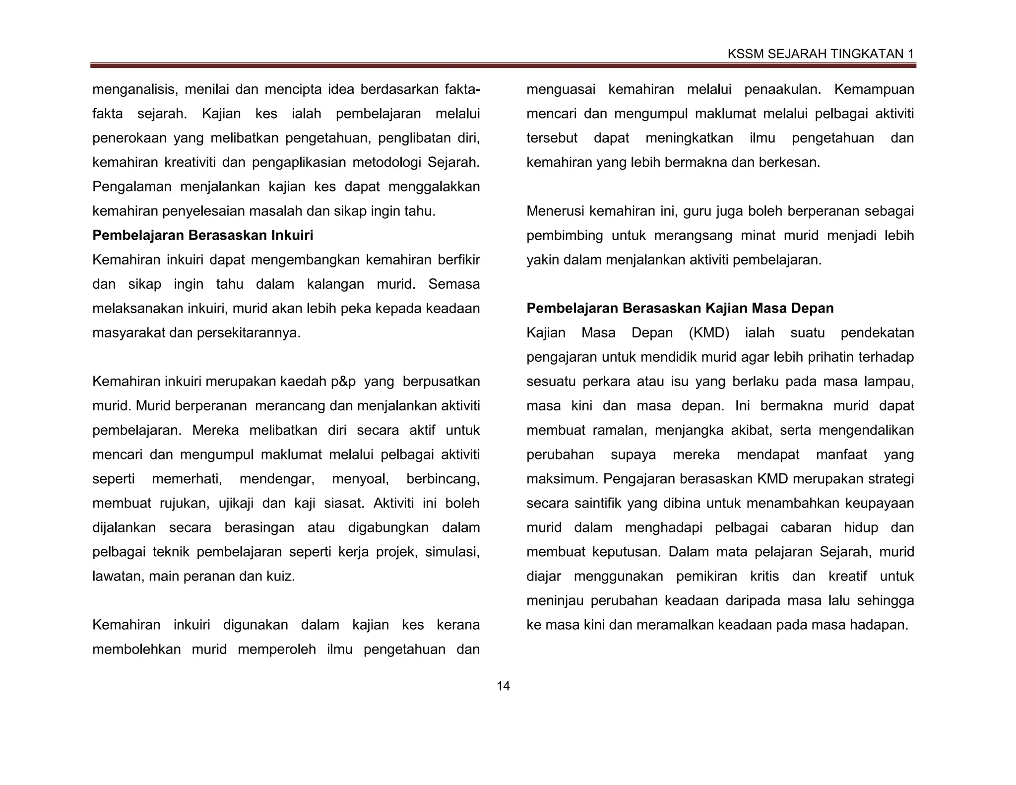 DSKP KSSM SEJARAH TING 1 dokumen standard kurikulum dan pentaksiran sejarah | PDF