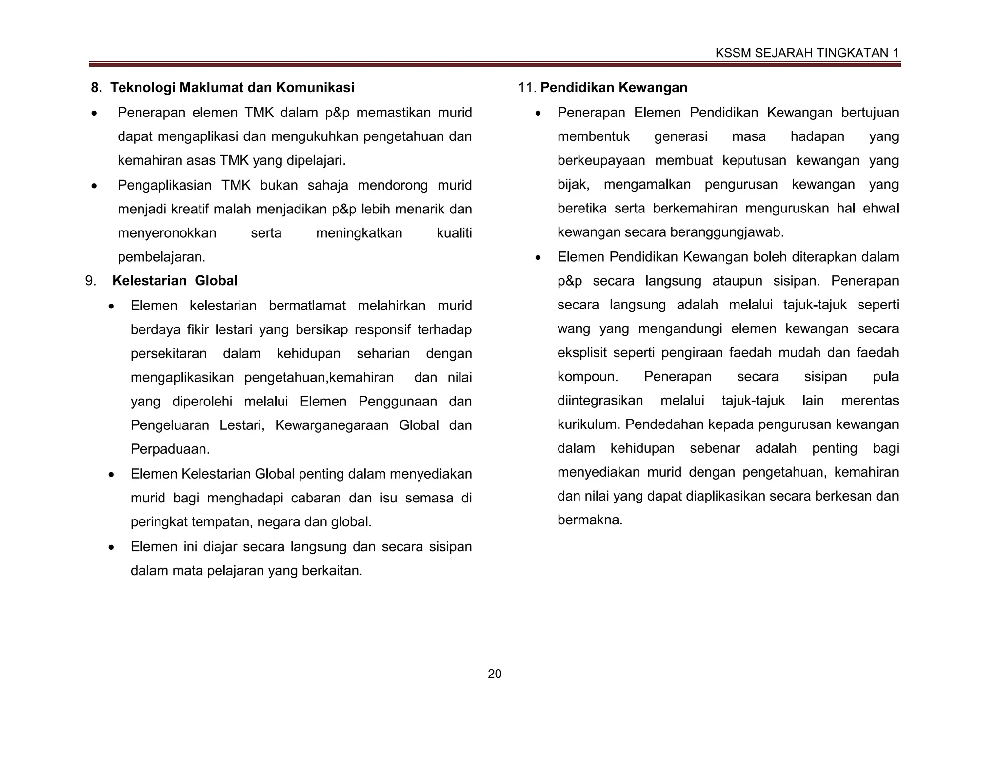 DSKP KSSM SEJARAH TING 1 dokumen standard kurikulum dan pentaksiran ...