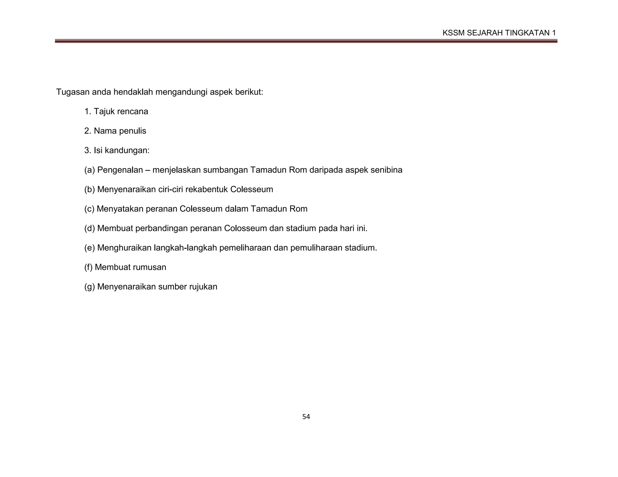 DSKP KSSM SEJARAH TING 1 dokumen standard kurikulum dan pentaksiran sejarah | PDF