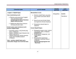 DSKP KSSM SEJARAH TING 1 dokumen standard kurikulum dan pentaksiran sejarah | PDF