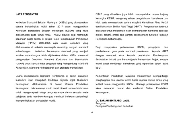 DSKP KSSM SEJARAH TING 1 dokumen standard kurikulum dan pentaksiran sejarah | PDF