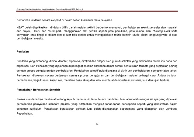 Dskp thn 5 pen moral | PPT