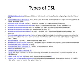 DSL a Brief | PPTX | Computer Networking | Computing