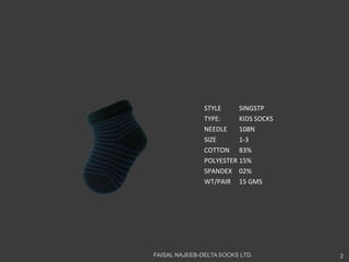 DSL KIDS SOCKS RANGE | PPTX