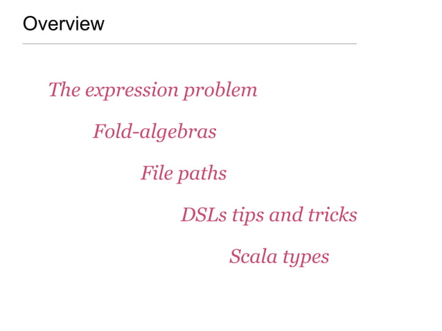 DSLs with fold algebras | PPTX | Programming Languages | Computing