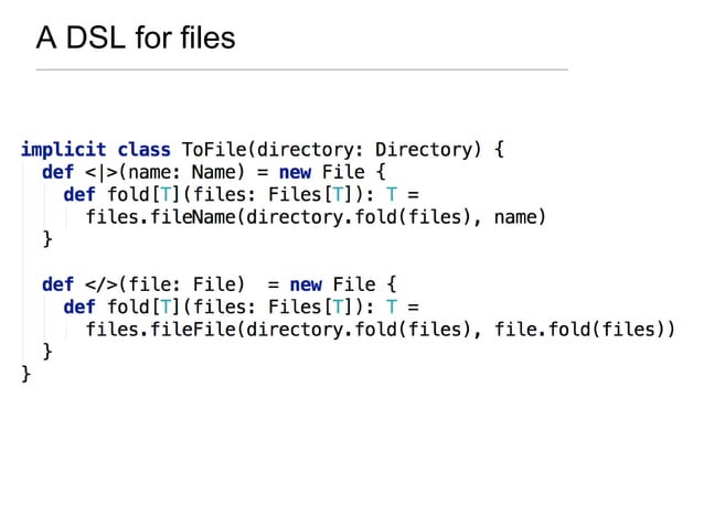 DSLs with fold algebras | PPTX | Programming Languages | Computing