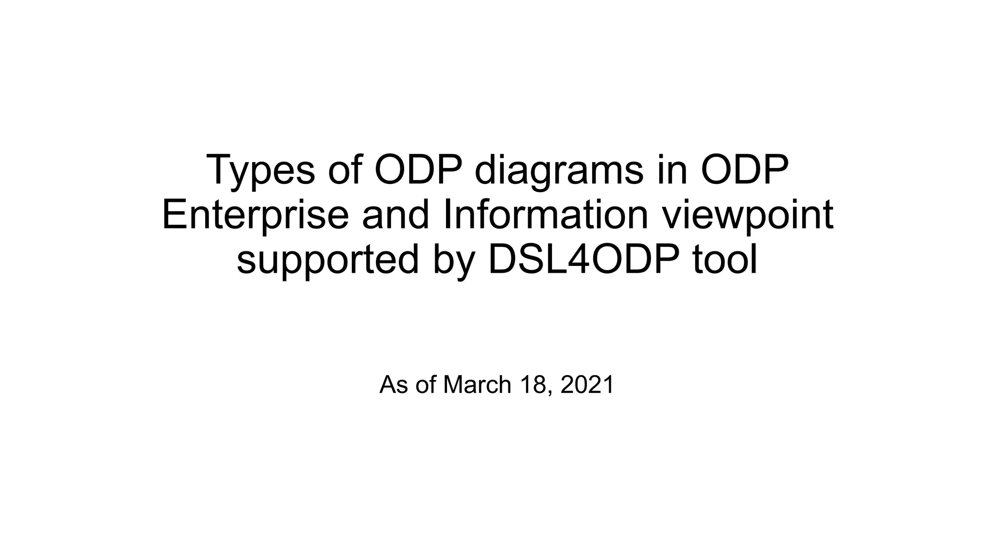 Dsl4 odp diagrams | PPTX