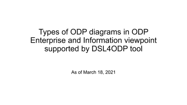Dsl4 odp diagrams | PPTX