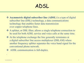 Dsl and adsl | PPT