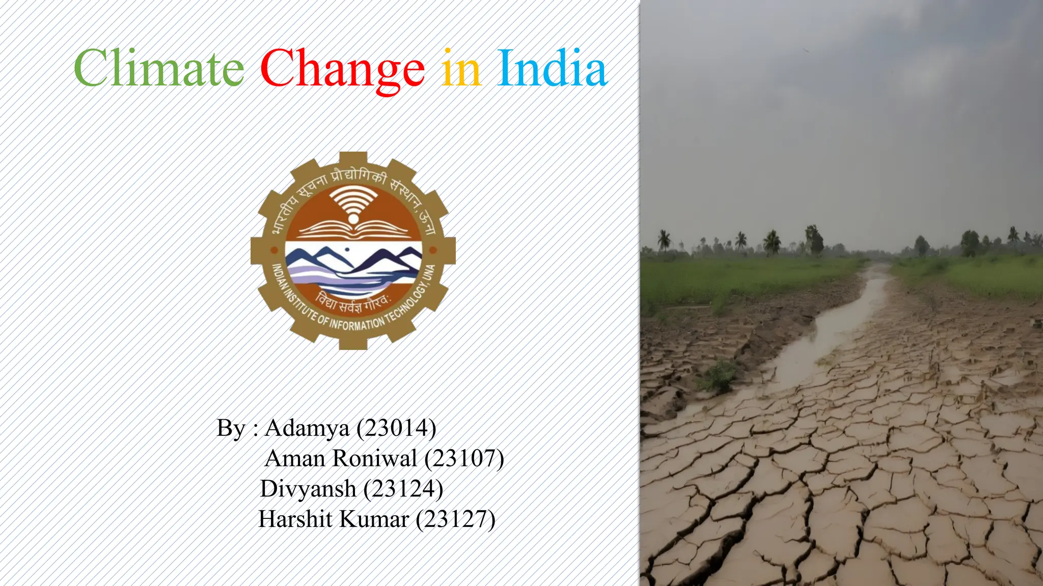 Climate Change and its details in India.pptx