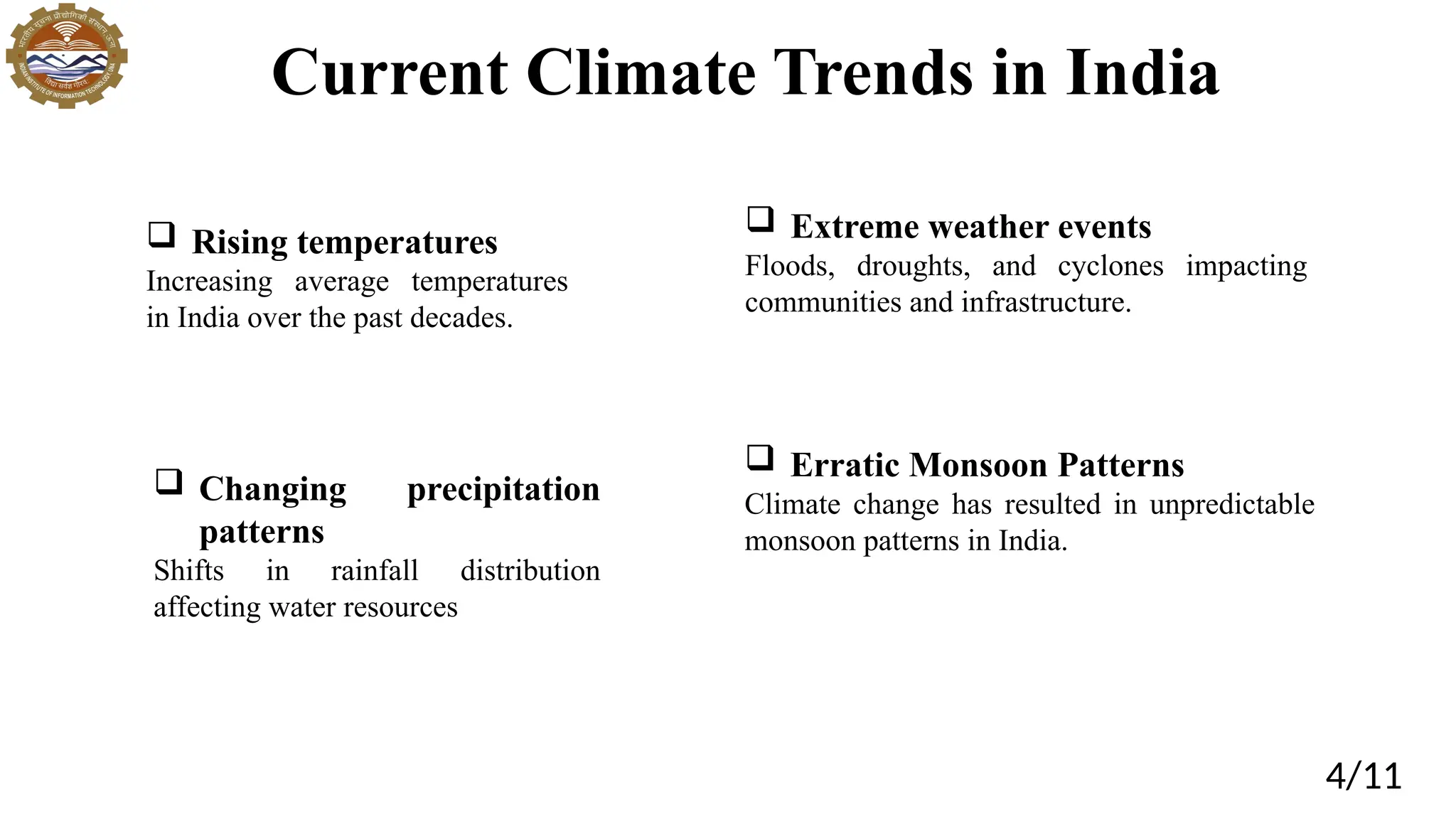 Climate Change and its details in India.pptx