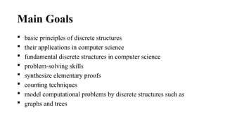 Ththis is introduction to discrete mathematics. | PPTX