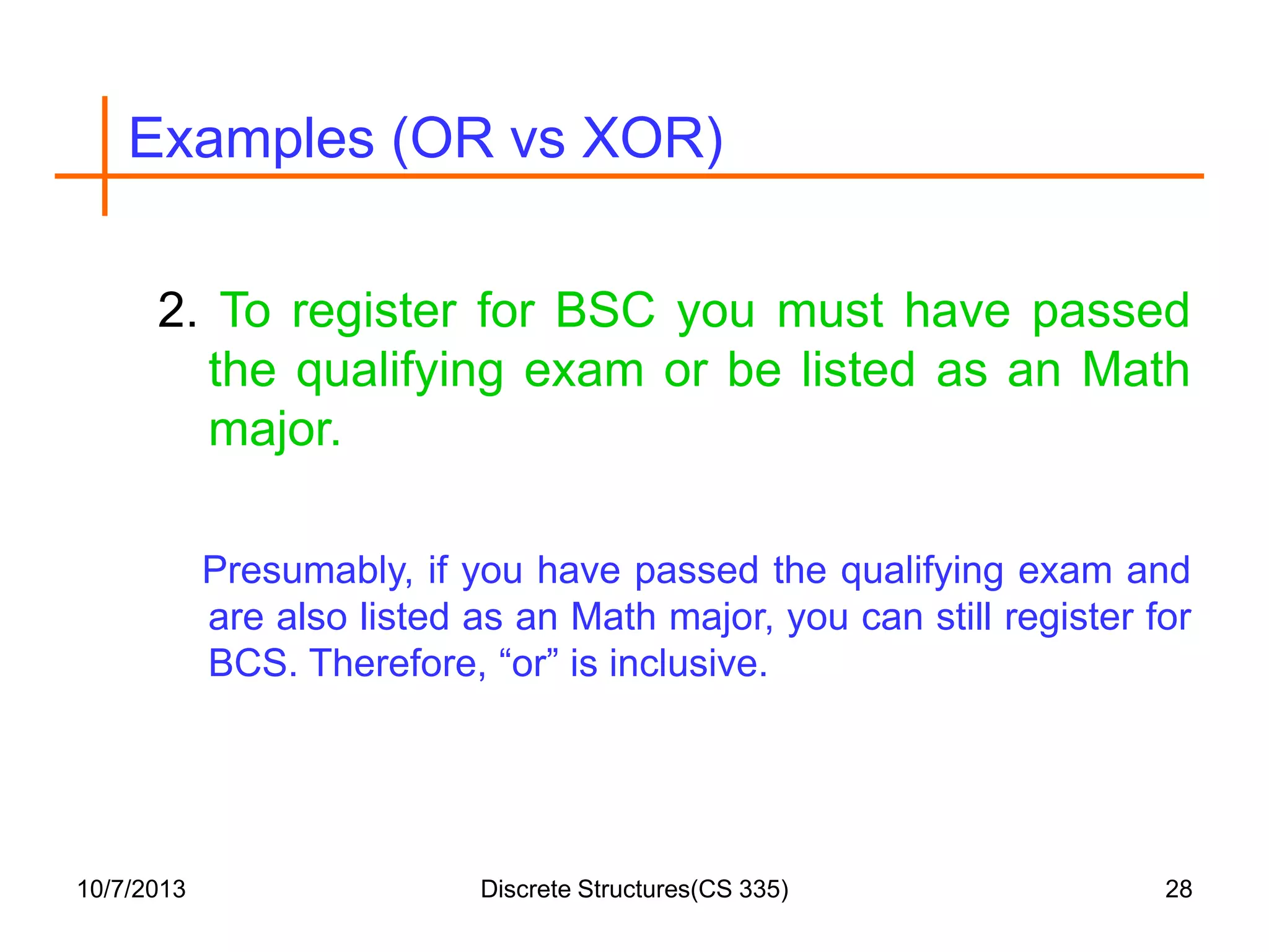 Discrete Structures. Lecture 1 | PDF