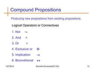 Discrete Structures. Lecture 1 | PDF