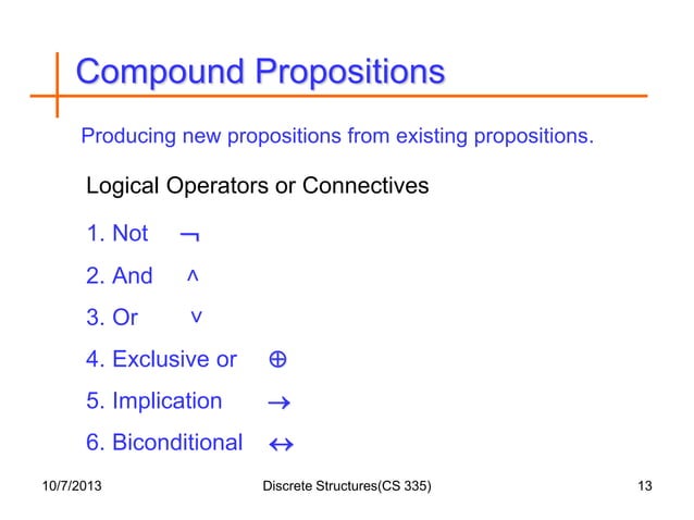 Discrete Structures. Lecture 1 | PDF