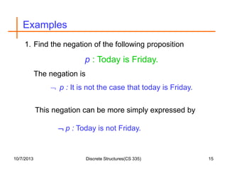 Discrete Structures. Lecture 1 | PDF