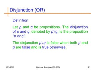 Discrete Structures. Lecture 1 | PDF