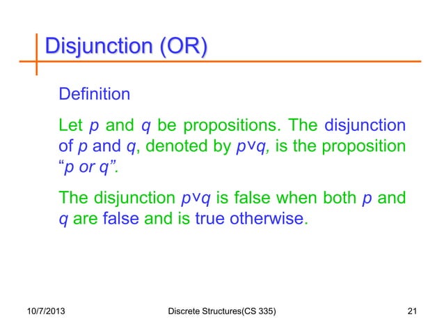 Discrete Structures. Lecture 1 | PDF