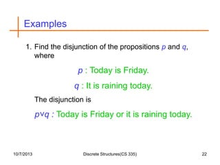 Discrete Structures. Lecture 1 | PDF