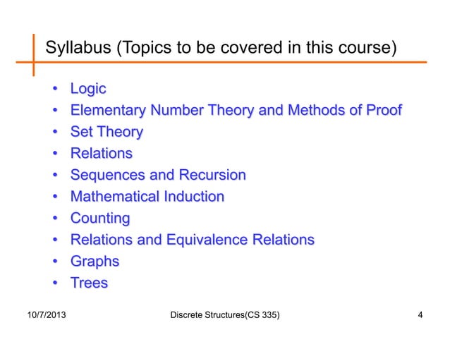 Discrete Structures. Lecture 1 | PDF