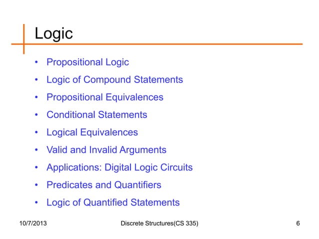 Discrete Structures. Lecture 1 | PDF