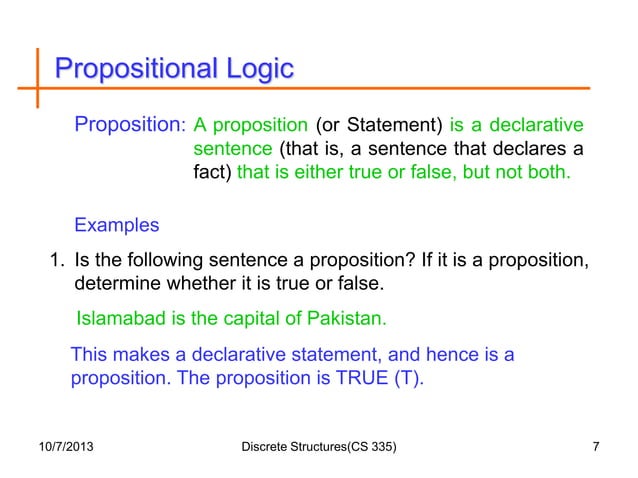 Discrete Structures. Lecture 1 | PDF