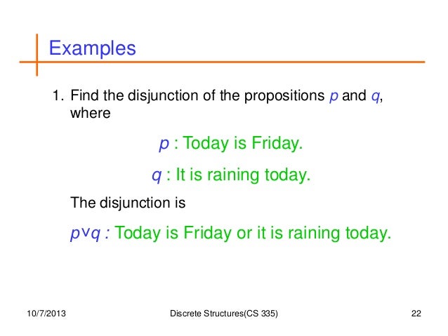 Discrete Structures. Lecture 1