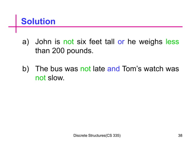 Discrete Structures lecture 2 | PDF