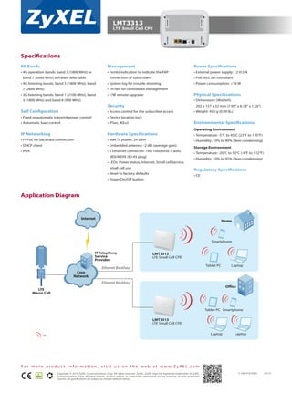 ZyXEL LMT3313 LTE Small Cell CPE | PDF | Computer Networking | Computing
